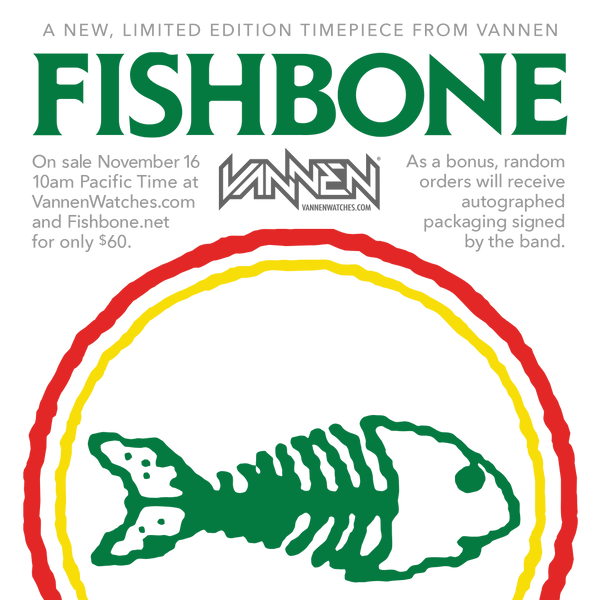 Limited edition Fishbone x Vannen Artist Watch on sale November 16th ...