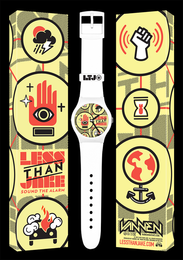 Limited edition Less Than Jake "Sound The Alarm" (White) Vannen Watch ...