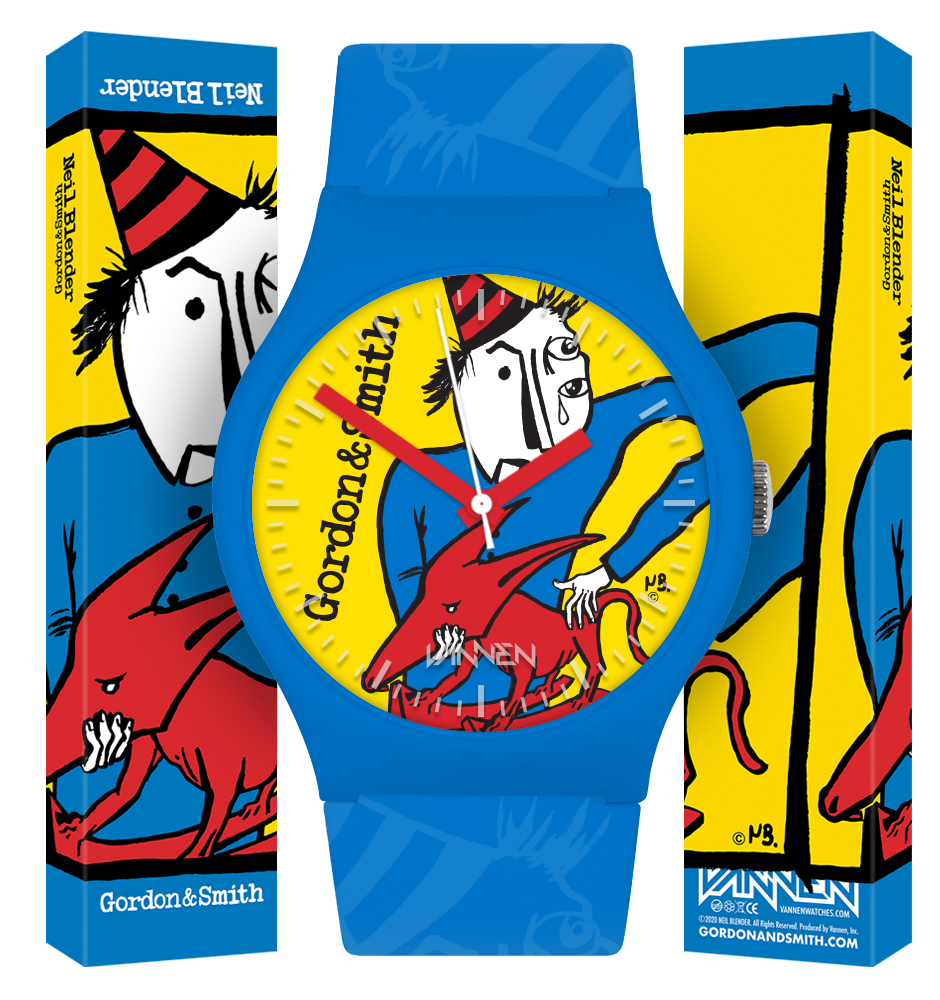 Limited edition Neil Blender "Rocking Dog" Blue Vannen Artist Watch ...