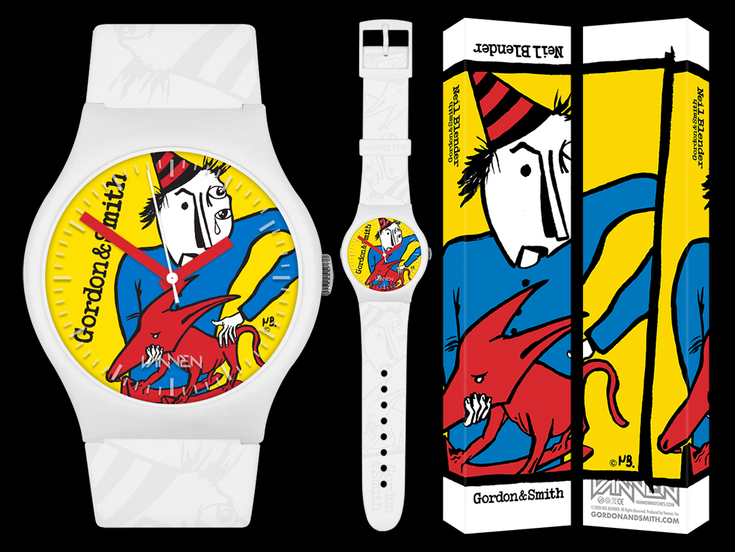 Limited edition Neil Blender "Rocking Dog" Clear Vannen Artist Watch ...