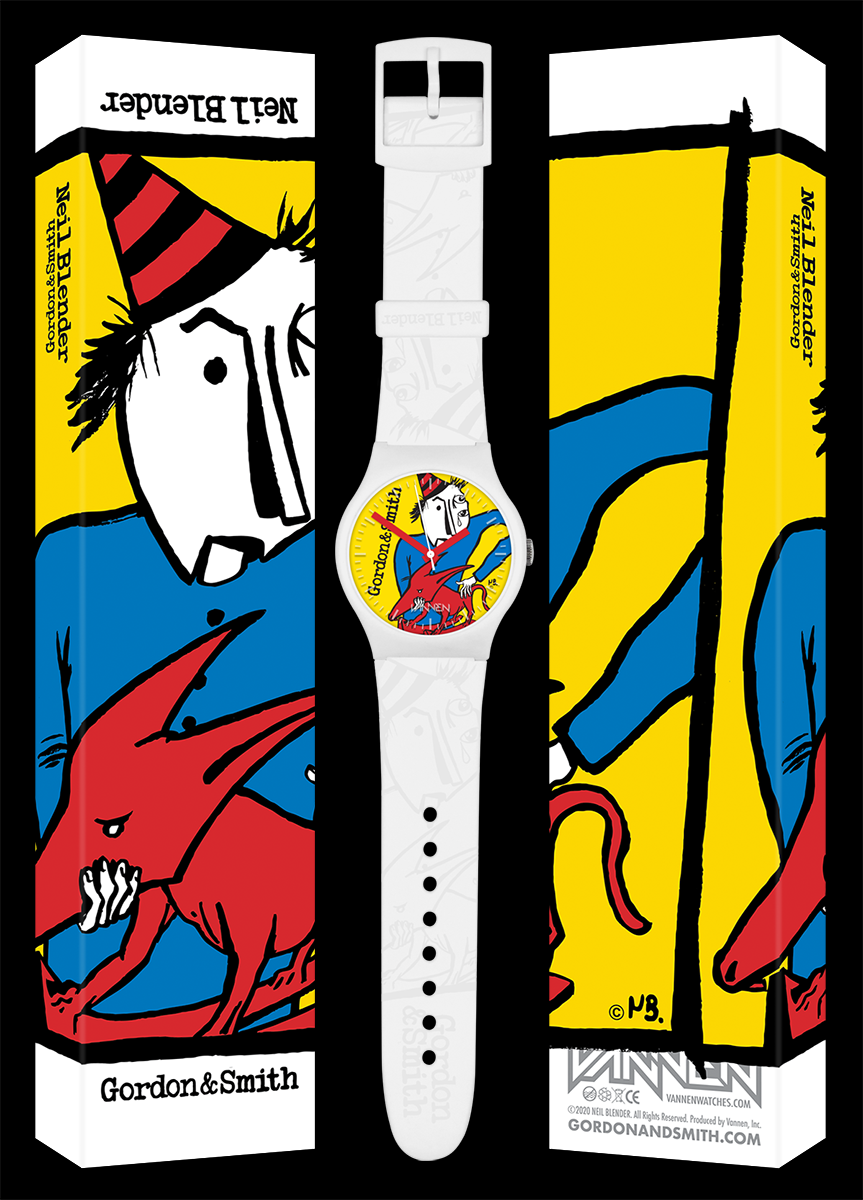 Limited edition Neil Blender "Rocking Dog" Clear Vannen Artist Watch ...