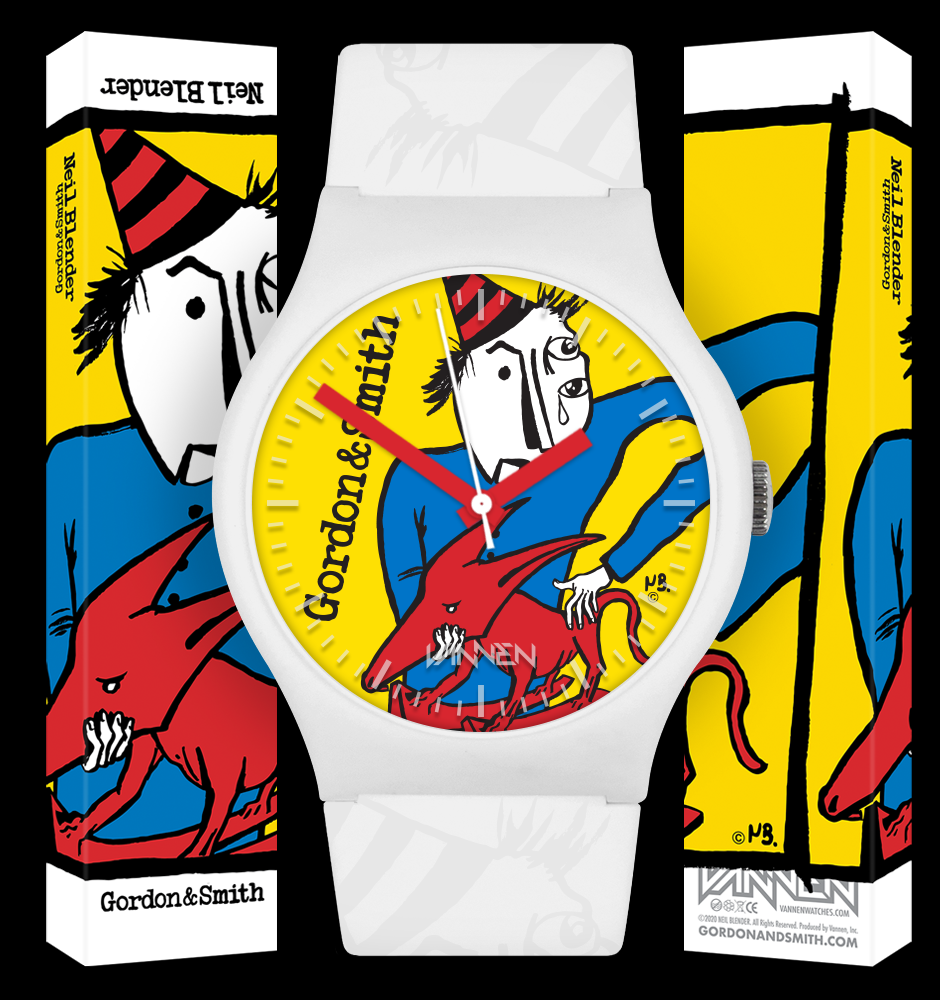 Limited edition Neil Blender "Rocking Dog" Clear Vannen Artist Watch ...